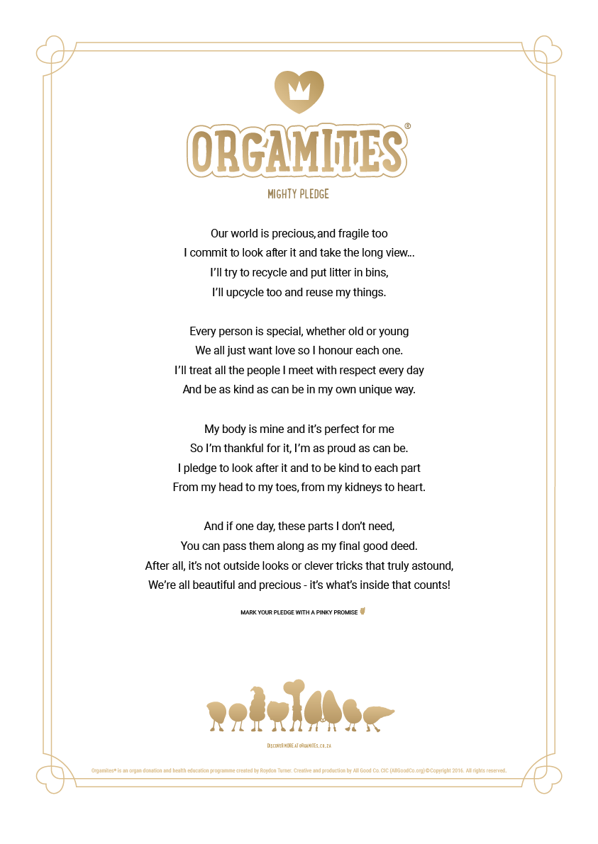 Poster: Classroom Posters_Mighty Pledge - THE ORGAMITES MIGHTY ...